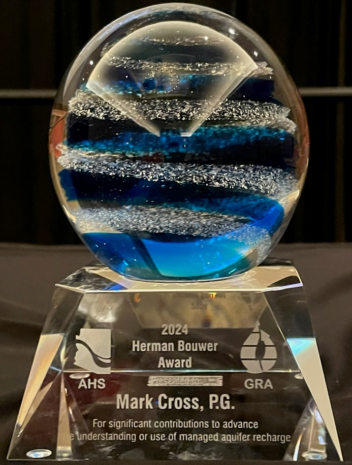 Mark Cross Selected for Herman Bouwer Award - Montgomery & Associates