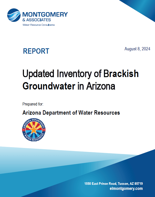 M&A Updates Brackish Groundwater Study for ADWR - Montgomery & Associates